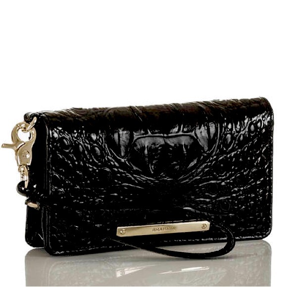 Brahmin | Bags | Brahmin Debra Wallet In Black Melbourne Collection ...